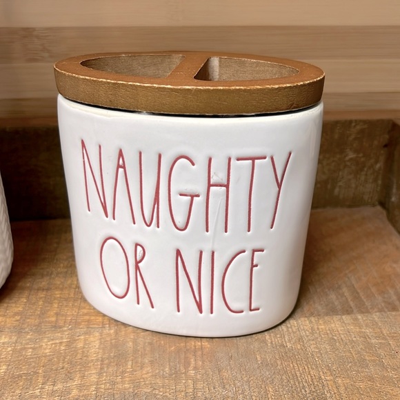Rae Dunn | Storage & Organization | Rae Dunn White Naughty Or Nice ...